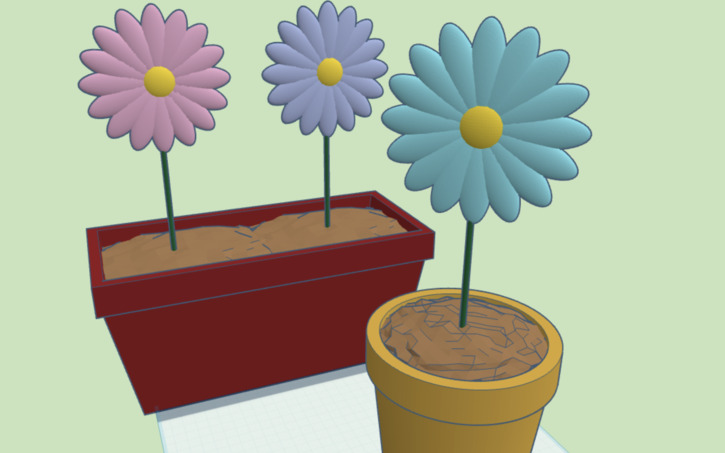 Flowers Challenge - Tinkercad