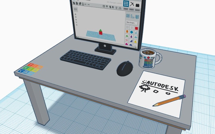 3D design Tinkerdesk - Tinkercad