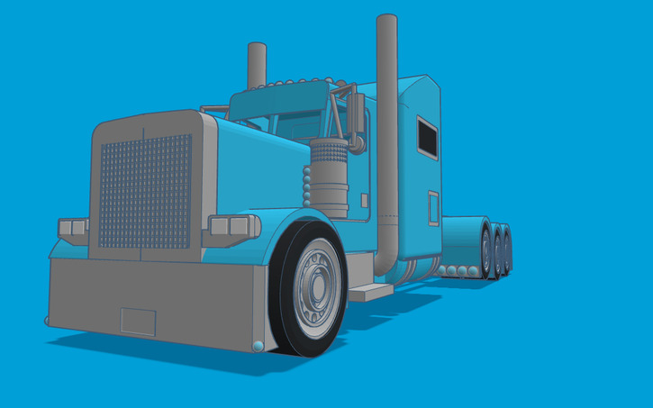 3D design Peterbilt 379 - HaterMade - Tinkercad