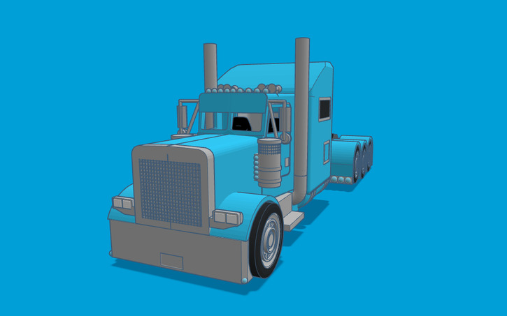 3D design Peterbilt 379 - HaterMade - Tinkercad