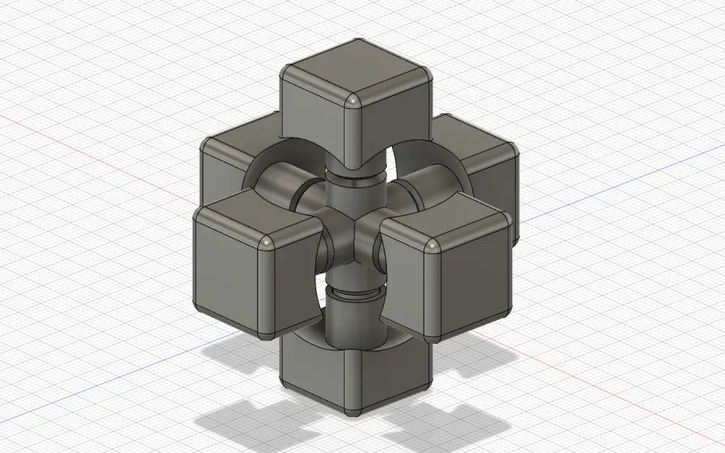 3D design PRINT IN PLACE WORKING RUBIK'S/MAGIC CUBE!!! - Tinkercad