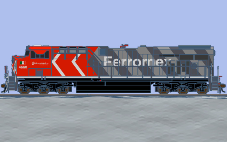 3D design Ferromex ES44AC 4660 V2 - Tinkercad