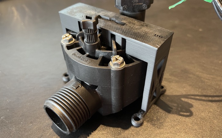 3D design Rain Bird Solenoid valve mount 100-HV-MM Open Sprinkler ...