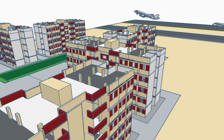 3D design New Assiut City in Egypt, in the heart of the desert. - Tinkercad
