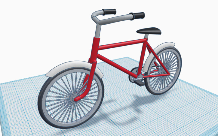 3D design Bicycle (fixed gear) - Tinkercad