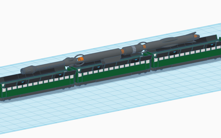 3D design (GR-042) Star Train Iron Berger Ver 2 - Tinkercad