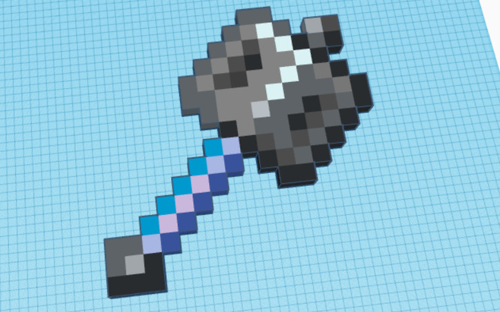 Hache Pixel Art Minecraft Pin By Blue Sky On Hab | Minecraft Pixel
