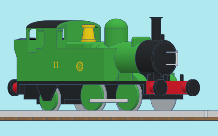 3D design Oliver The Enterprising Western Engine (GWR 14xx No.1436 ...