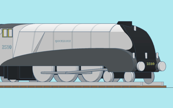 3D design (REDO) LNER Class A4 Pacific - Tinkercad