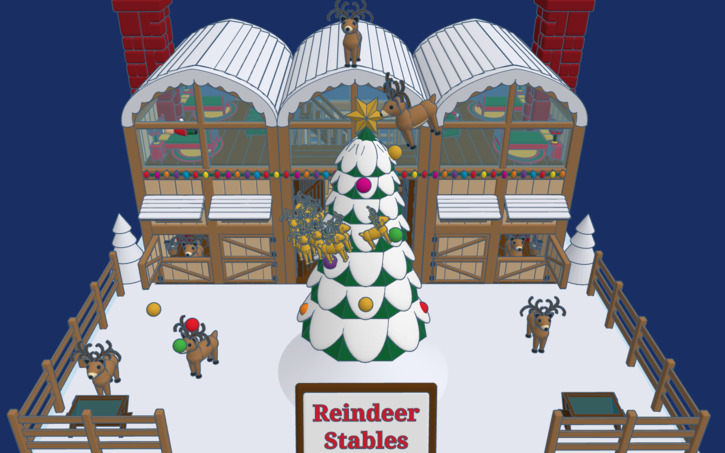 3D design Reindeer Stables - Tinkercad