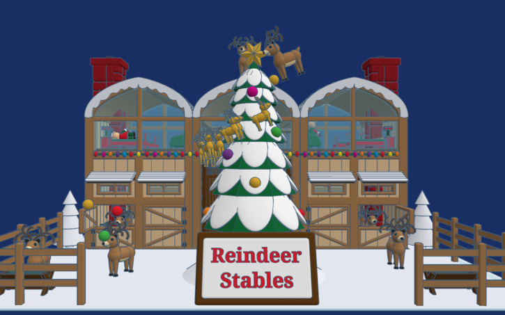 3D design Reindeer Stables - Tinkercad