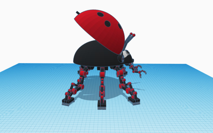 3D design Robotic Ladybug - Tinkercad