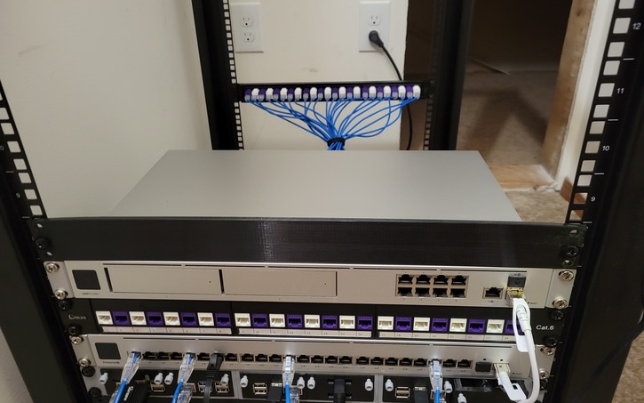 3D design 19" Blank Server Rack Panel - 1U - Tinkercad