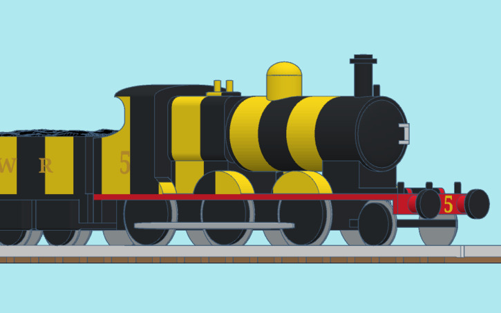 3D design James The Splendid Red Engine (L&Y Class 28 Mogul Experiment ...