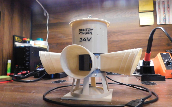 3D design Sentry Siren 14V Siren (130 Motor) - Tinkercad
