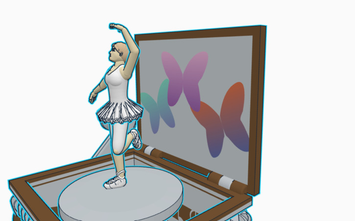 3D design Embellished Music Box - Tinkercad