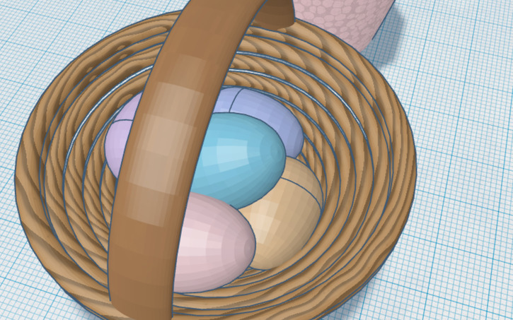 3D design Easter egg baskets!!! - Tinkercad