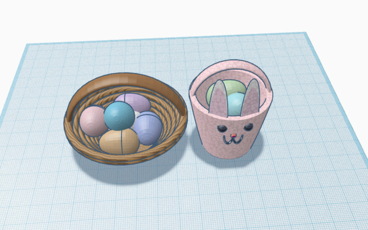 3D design Easter egg baskets!!! - Tinkercad