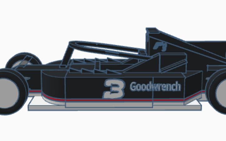 3D design Paint Scheme Conversion #1: Dale Earnhardt - Tinkercad