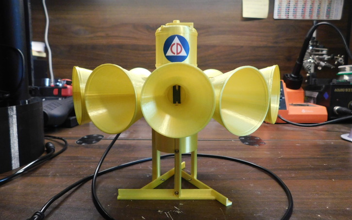 3D design 1:8 Scale Federal Signal STH-10 Siren (130 Motor) - Tinkercad