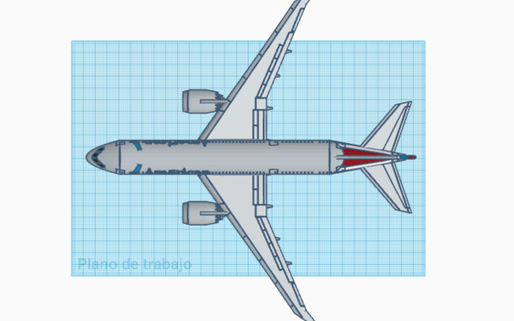 3D design Boeing 787 - Tinkercad