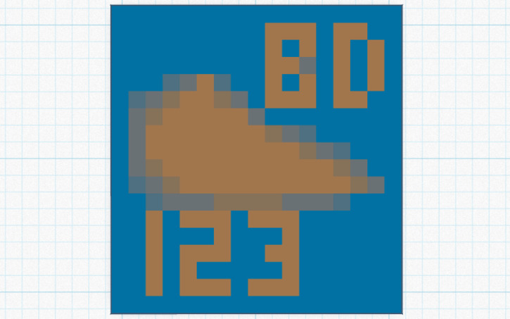 3D design Pixelated profile picture #41 - Tinkercad
