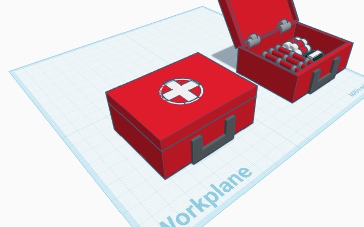 3D design Medical box - Tinkercad