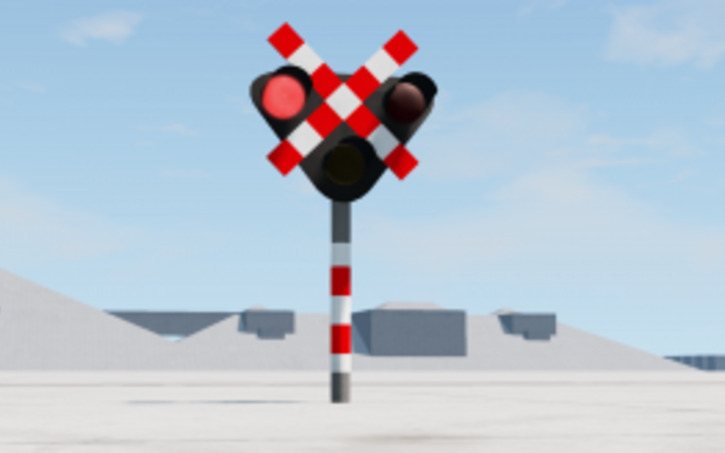 3D design BeamNG Rail Crossing Lights mod - Tinkercad
