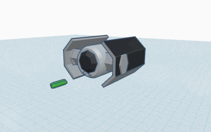 3D design the death star trench - Tinkercad