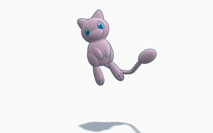 3D design Mew and Mewtwo - Tinkercad