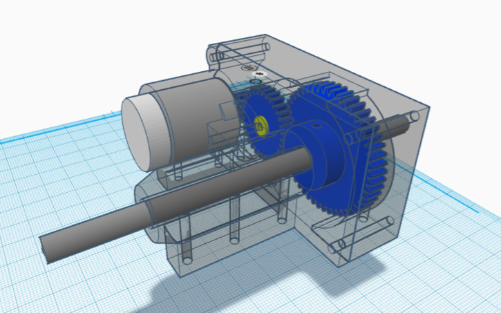 3D design OpenSpeed Sporting Car Gearbox (1:15) - Tinkercad