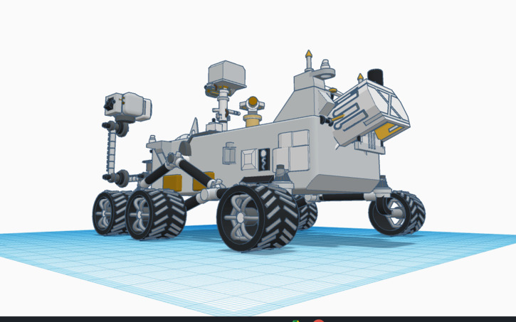 3D design Perseverance - Mars Land Rover (Mars 2021) - Tinkercad