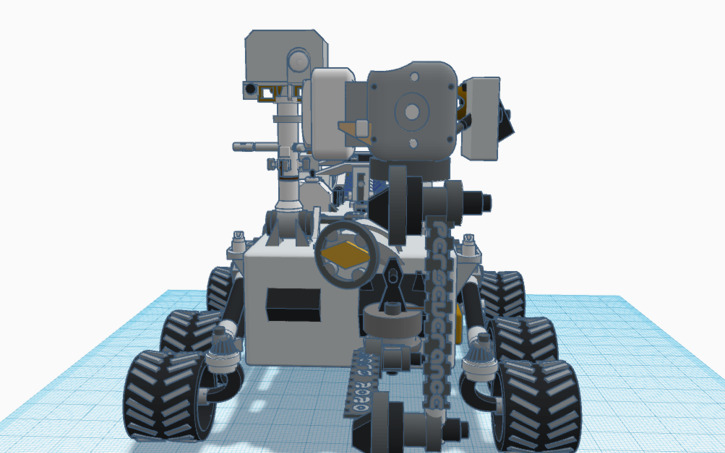 3D design Perseverance - Mars Land Rover (Mars 2021) - Tinkercad