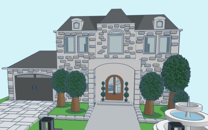 3D design The Maplecourt Manor - Tinkercad