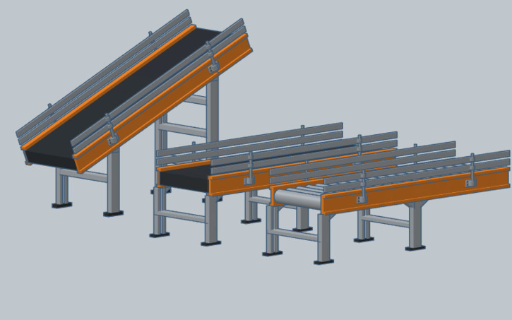 3D design Conveyor belt v2- Simlab |Updated - Tinkercad