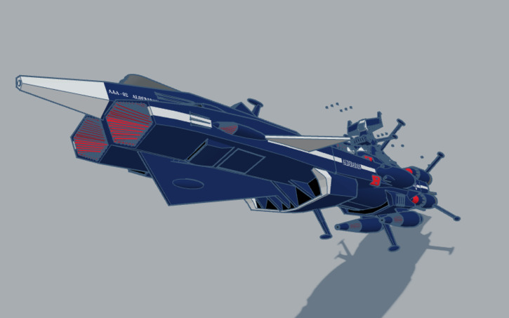 3D design EDF Aldebaran AAA-02 / Andromeda Class Space Battleship ...