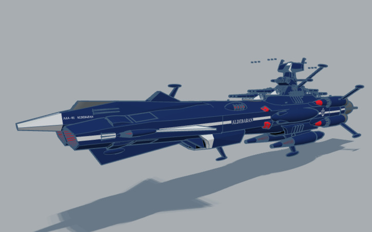 3D design EDF Aldebaran AAA-02 / Andromeda Class Space Battleship ...