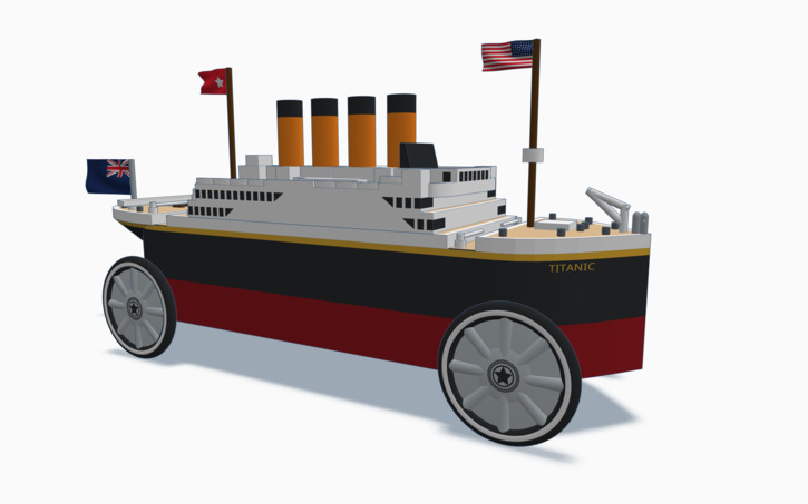 3D design Titanic Themed Soapbox Racer - #SoapboxContest2022 - Tinkercad