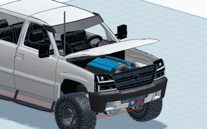 3D design Custom your own Cateye Silverado - Tinkercad
