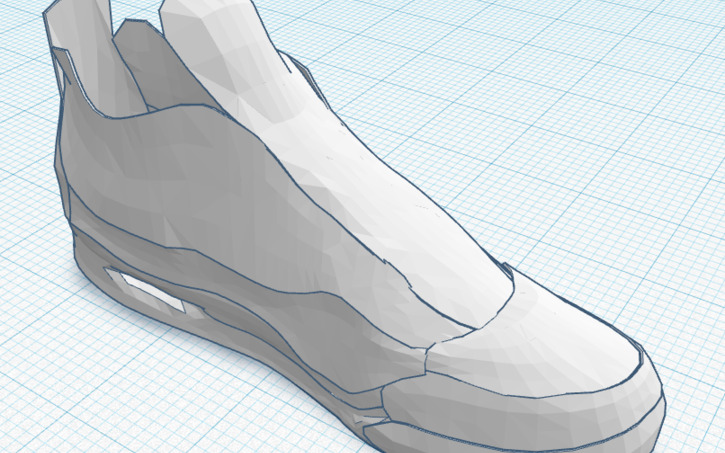 3D design Shoe Template - Tinkercad