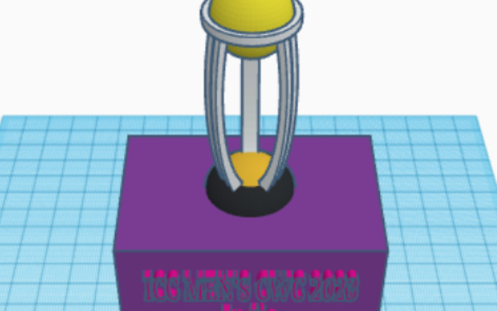 3D design ICC WORLD CUP TROPHY - Tinkercad