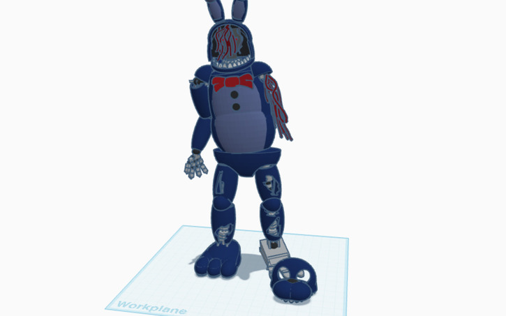 3D design FNAF | Withered Bonnie - Tinkercad