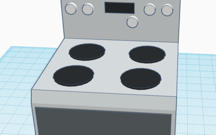 3D design Oven - Tinkercad