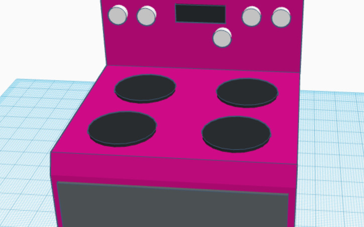 3D design Oven - Tinkercad