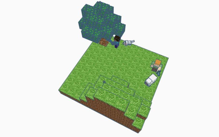 3D design Minecraft_Steve_And_Alex - Tinkercad