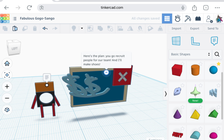 3D design Ep 2 shoes - Tinkercad
