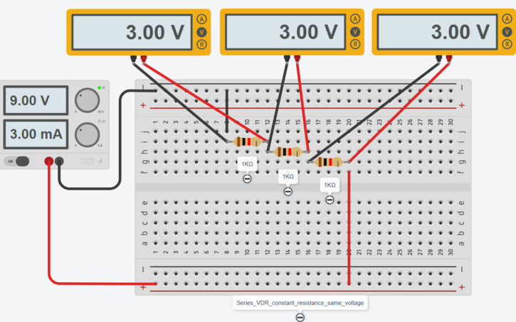 Circuit design Series_VDR_constant_resistance_same_voltage - Tinkercad