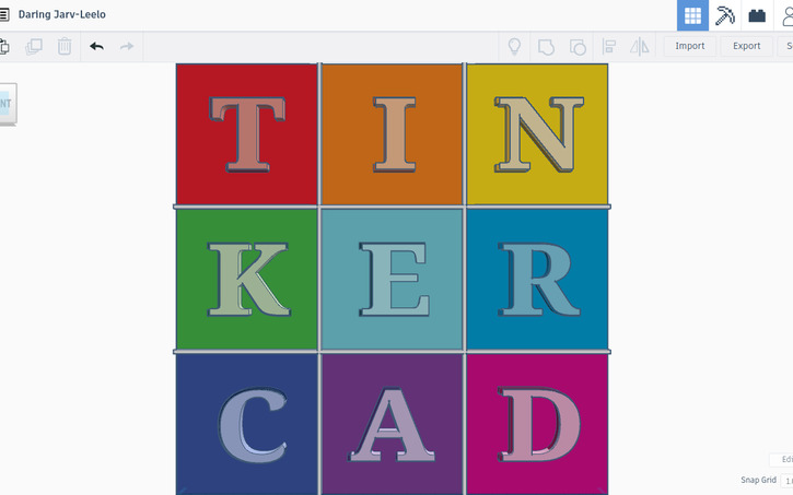 3D design TinkerCad new logo - Tinkercad