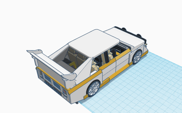 3D design Audi rally racer - Tinkercad