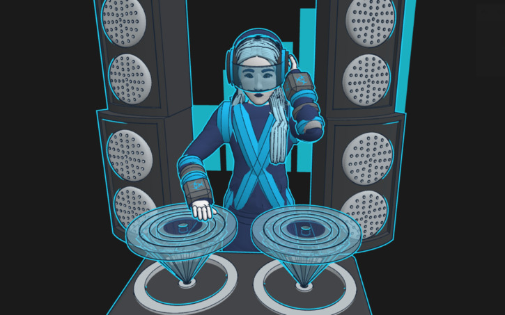 3D design Futuristic Sci-Fi DJ - Tinkercad